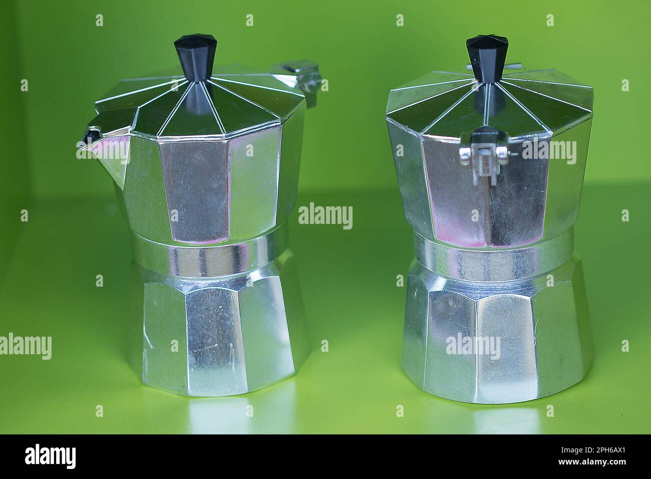 The portable Mocha Pot is located on the floor. Used in small kitchens ...