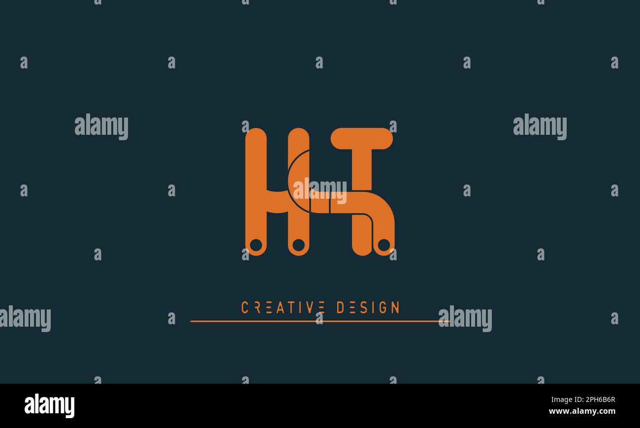 Alphabet letters Initials Monogram logo HT , TH Stock Vector Image & Art - Alamy