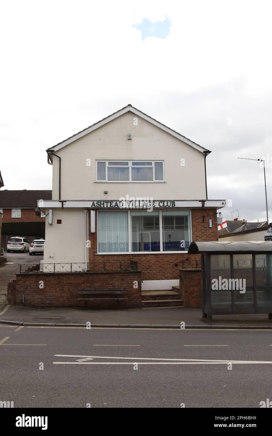 Ashtead Village Club house, high street, Ashtead, Surrey, England, UK ...