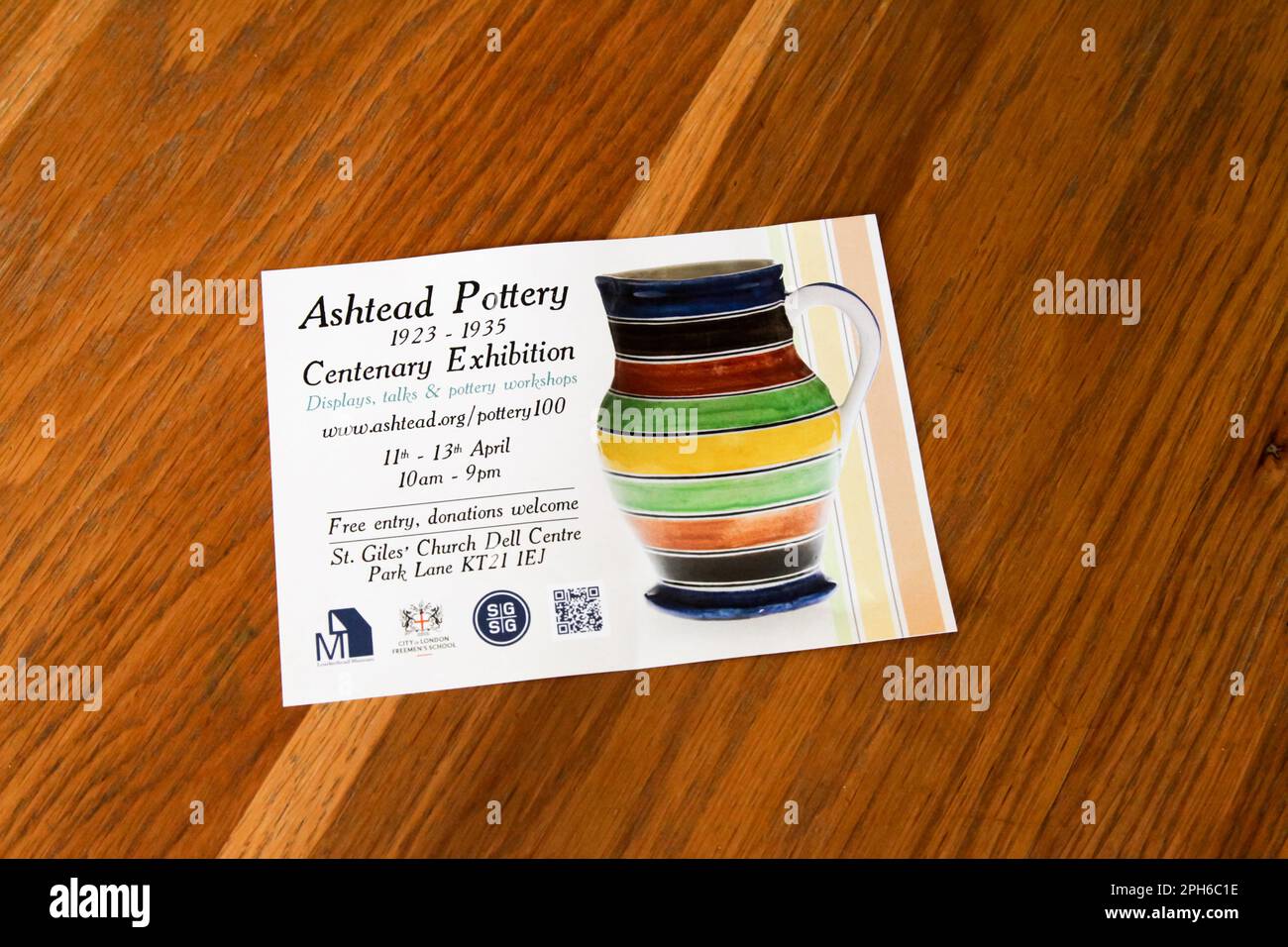 An advert for Ashtead Pottery centenary exhibition 1923-1935, Ashtead ...