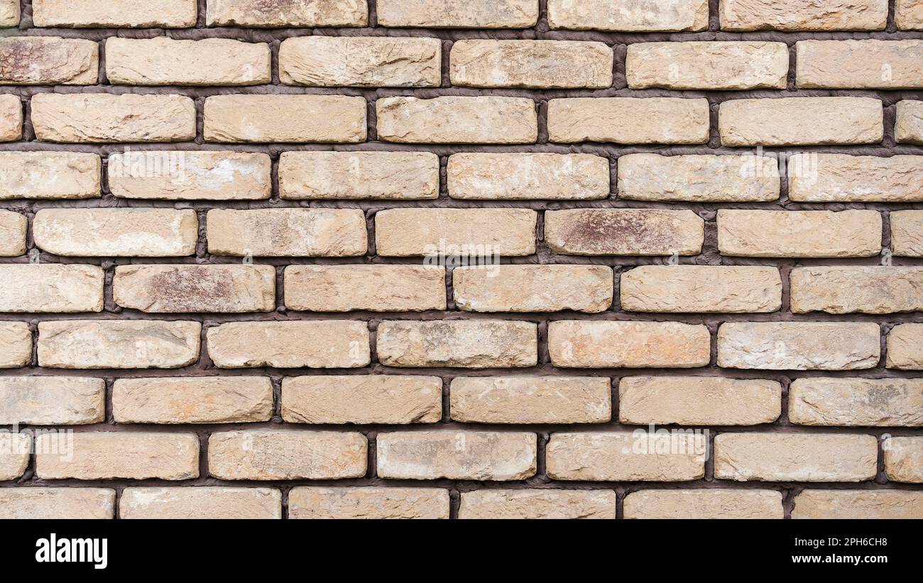Beautiful building brick background with retro bricks, blank for ...
