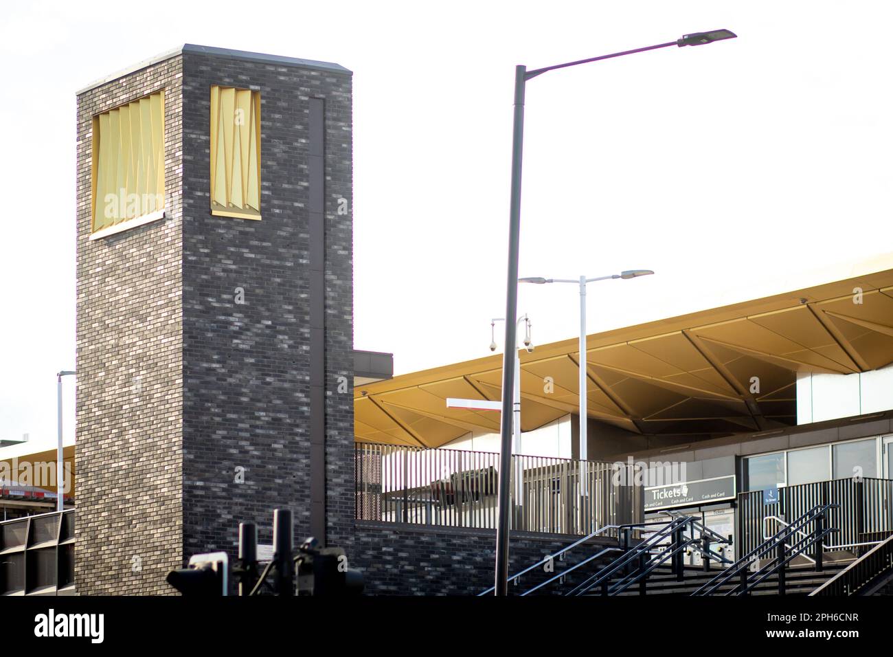 london, UK, 23rd of July 2022: Exterior view of Meridian Water, the ...