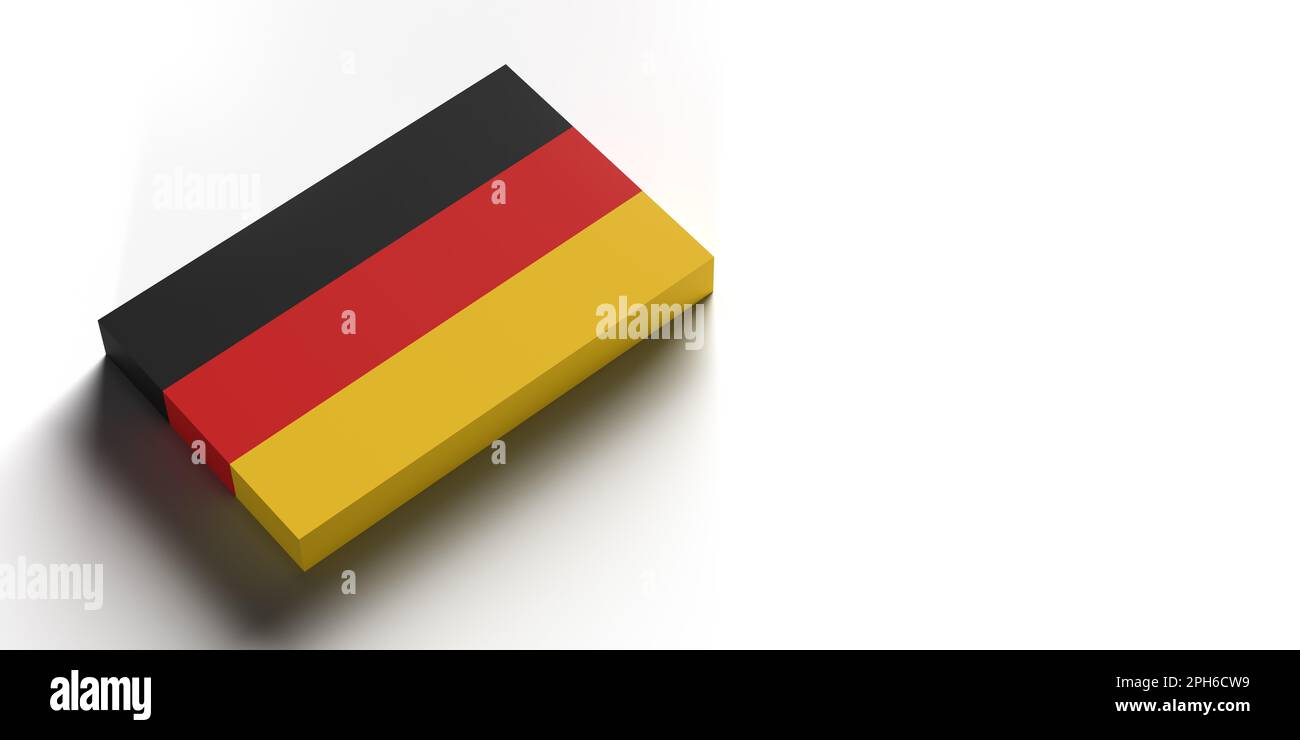 Germany Flag banner background with copy space and clipping path. 3D ...