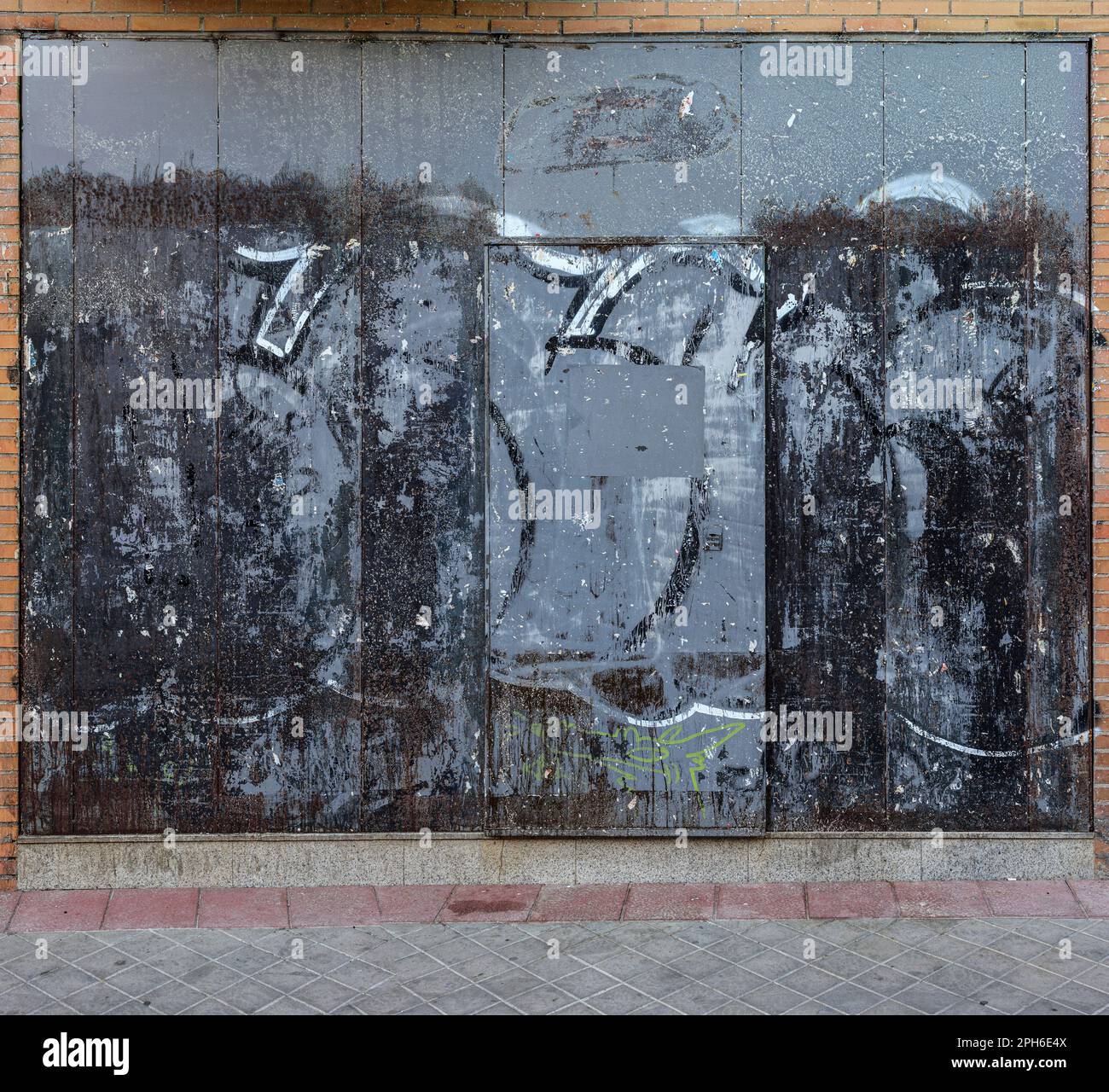 Weathered metal panel background texture with scratches and rust Stock ...