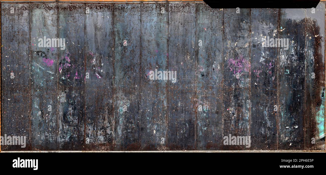 Weathered metal panel background texture with scratches and rust Stock ...