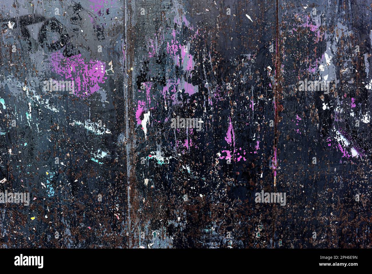 Weathered metal panel background texture with scratches and rust Stock ...