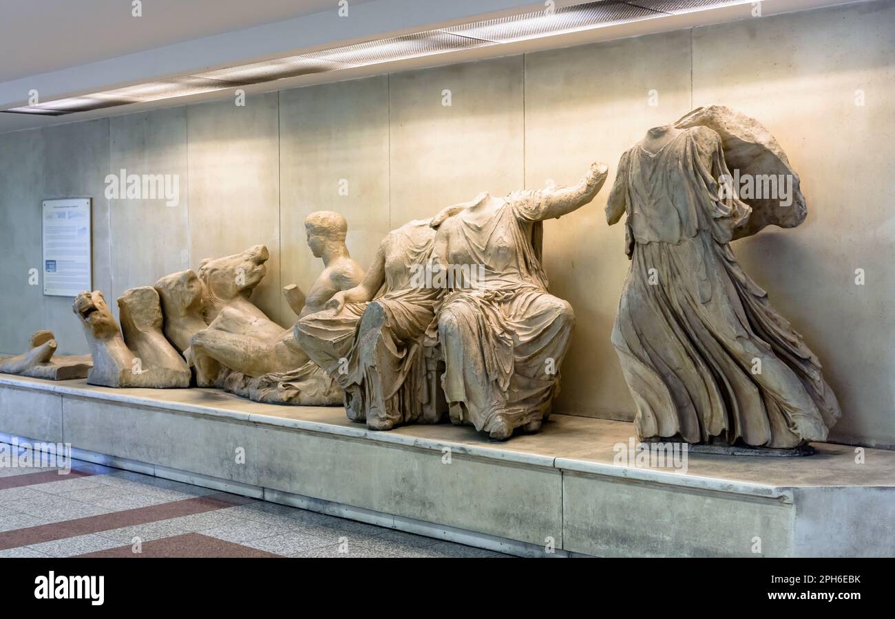 Greece acropolis metro station interior hi-res stock photography and ...