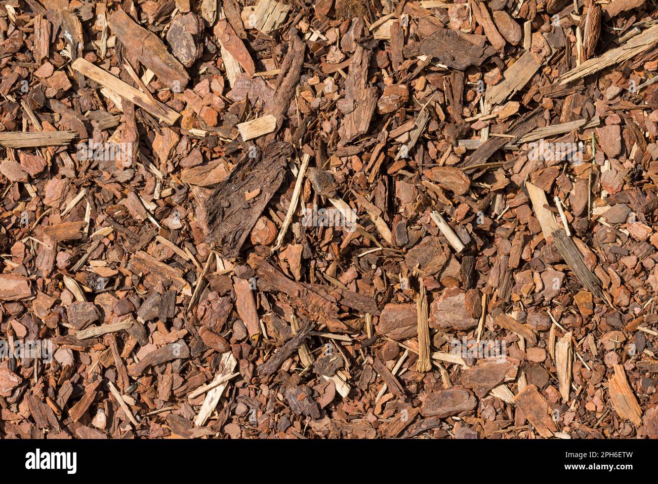 Mulch wood bark material seamless texture background Stock Photo - Alamy