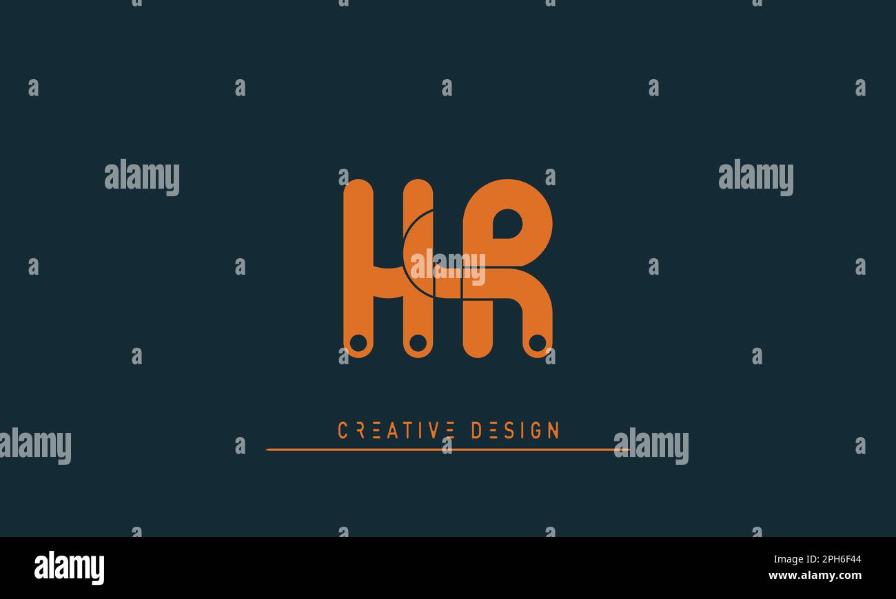 Alphabet letters Initials Monogram logo HR , RH Stock Vector Image ...