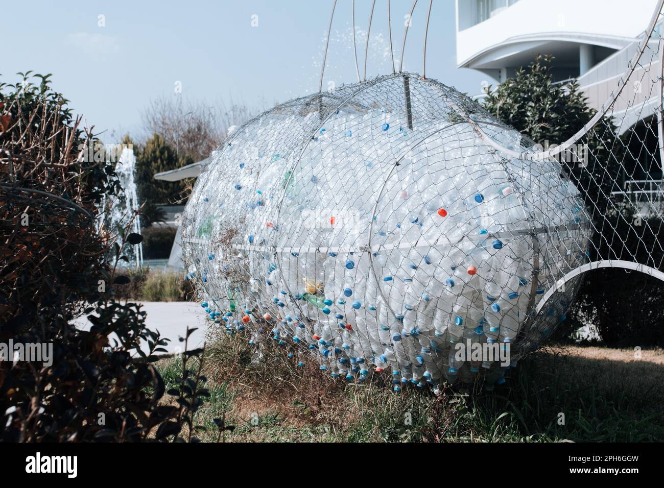 Stack of plastic bottles ready for recycling Stock Photo - Alamy