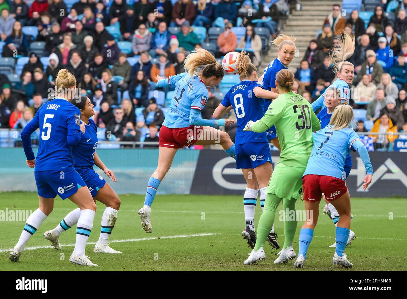 Laia Aleixandri #4 of Manchester City during the The FA Women's Super ... Laia Aleixandri #4 of Manchester City during the The FA Women's Super ...