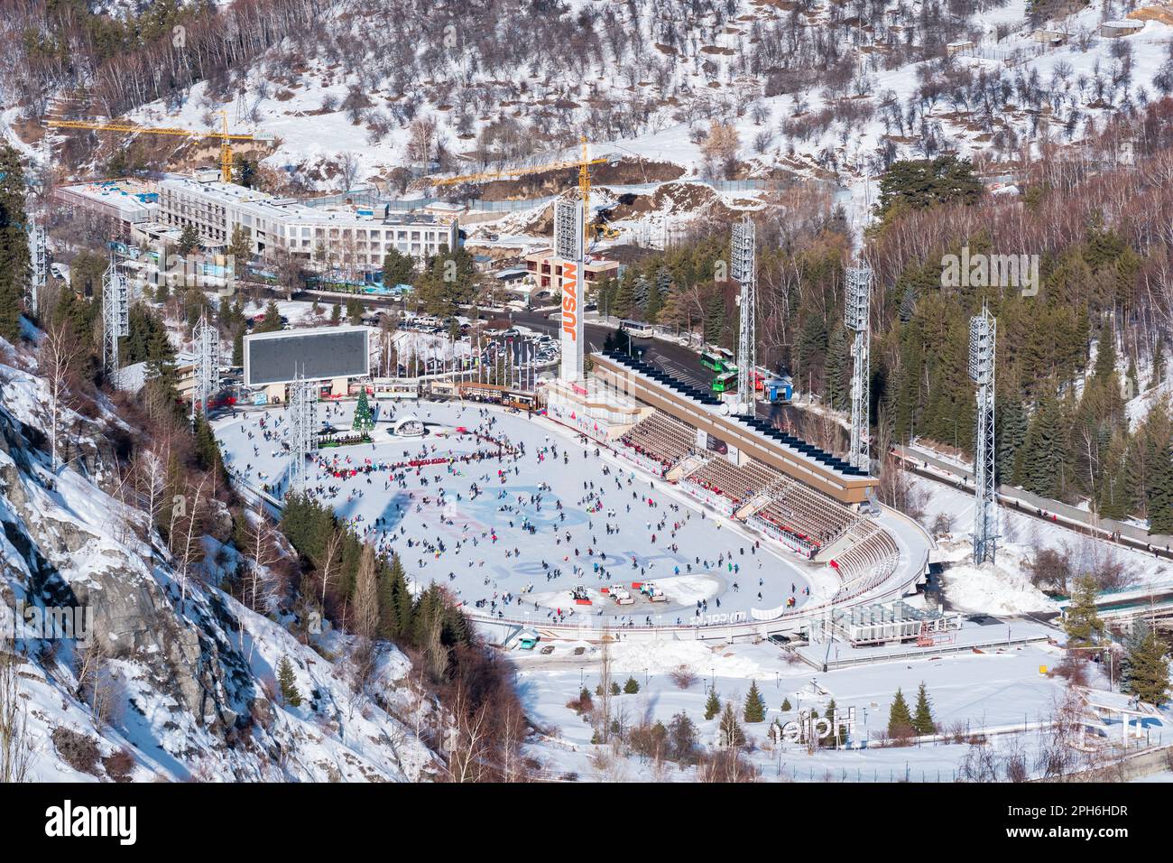 Almaty, Kazakhstan - January 08, 2023: general view of the world's ...