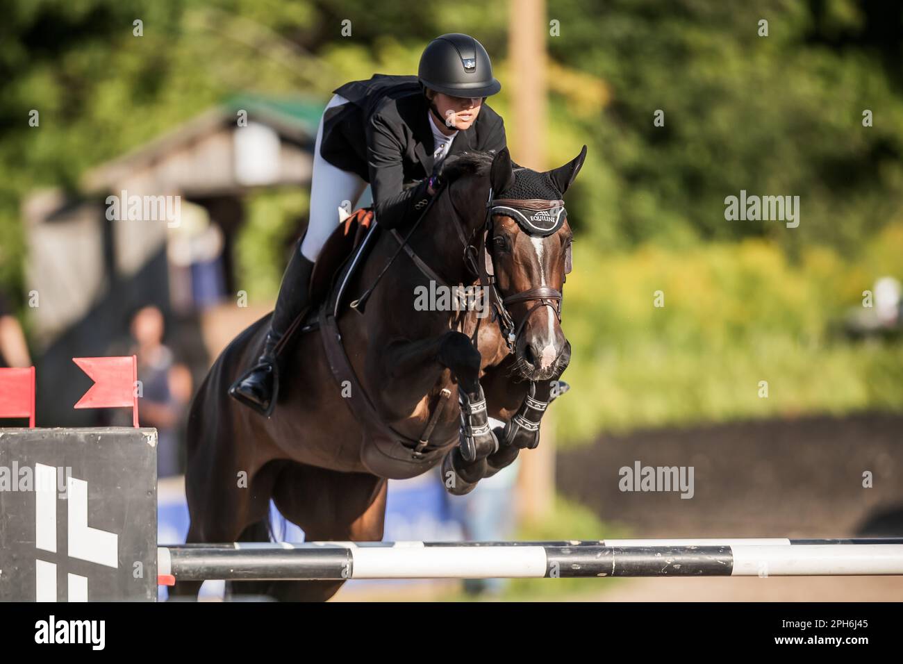 Chandler Meadows of the Unites States competes on the Major League Show ...