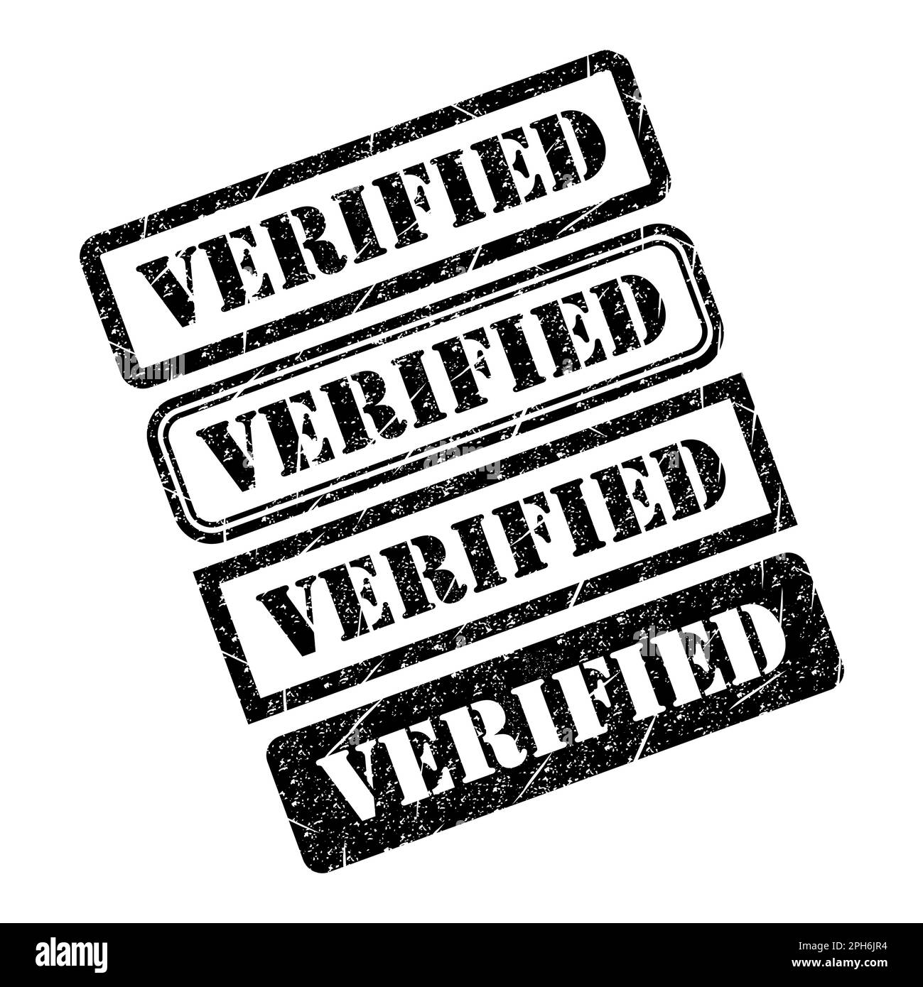 Set of Verified stamp symbol, label sticker sign button, text banner ...