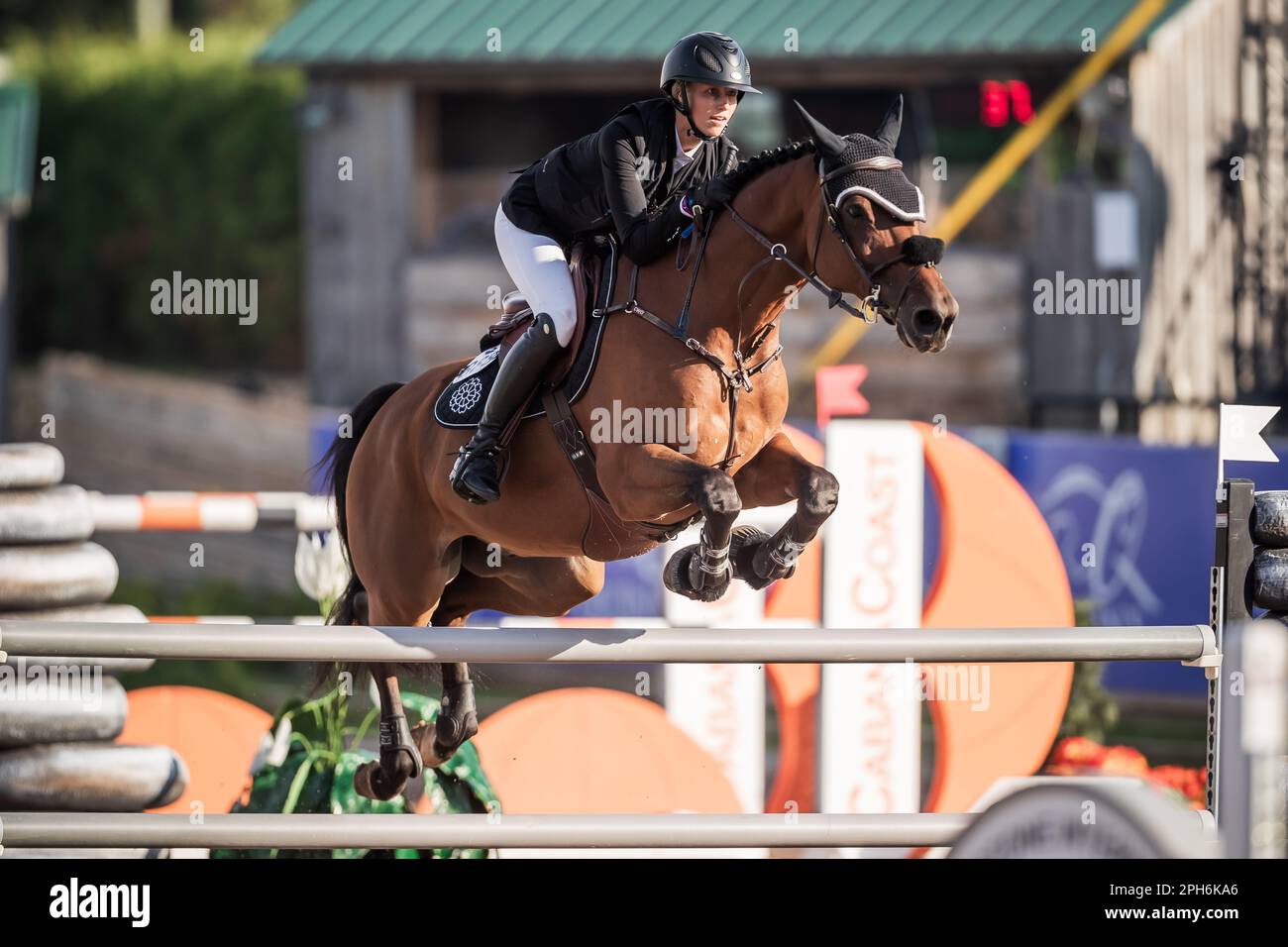 Natalie Dean of the Unites States competes on the Major League Show ...
