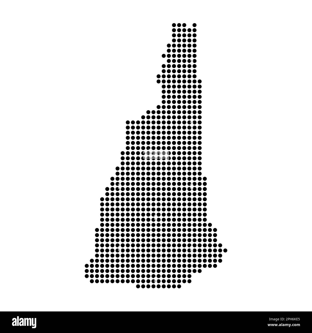 New Hampshire map, united states of america. Flat concept icon symbol ...