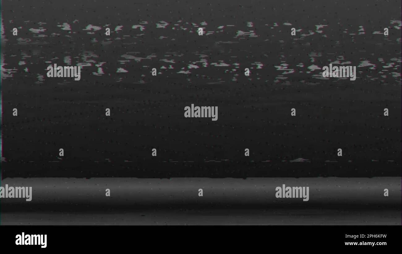 Analog glitch static noise black vhs grain texture Stock Photo - Alamy