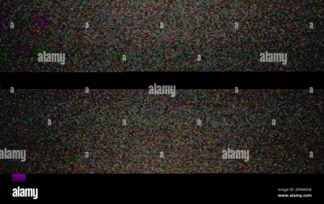 Grain noise analog glitch old tv static distortion Stock Photo - Alamy