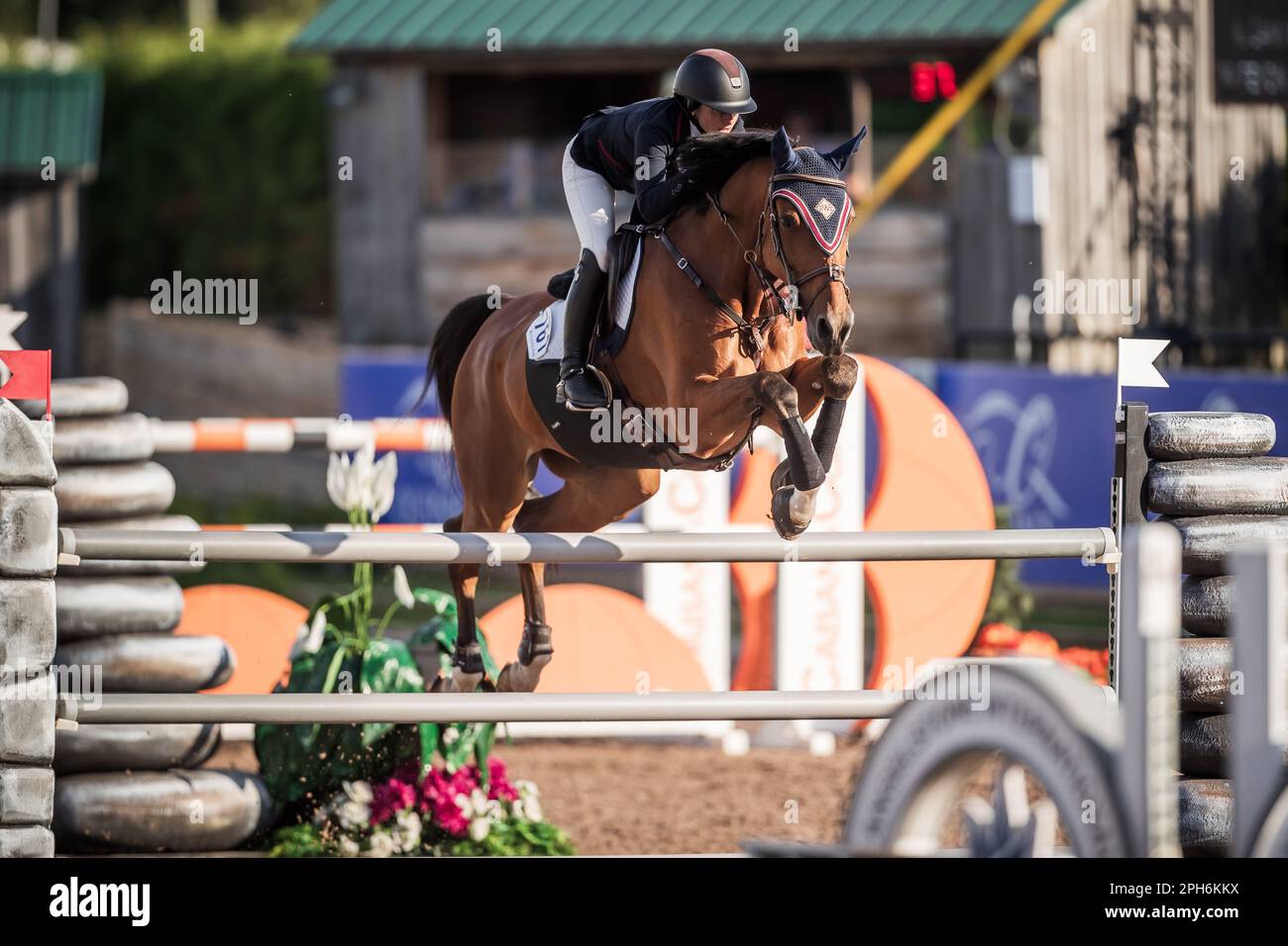 Kaitlin Campbell of the Unites States competes on the Major League Show ...