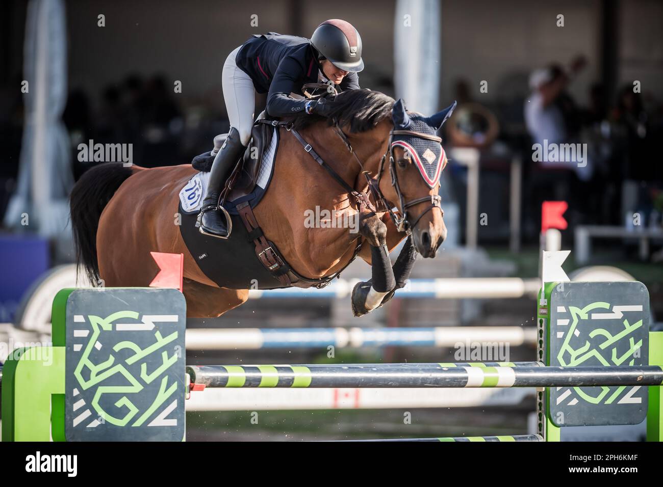 Kaitlin Campbell of the Unites States competes on the Major League Show ...