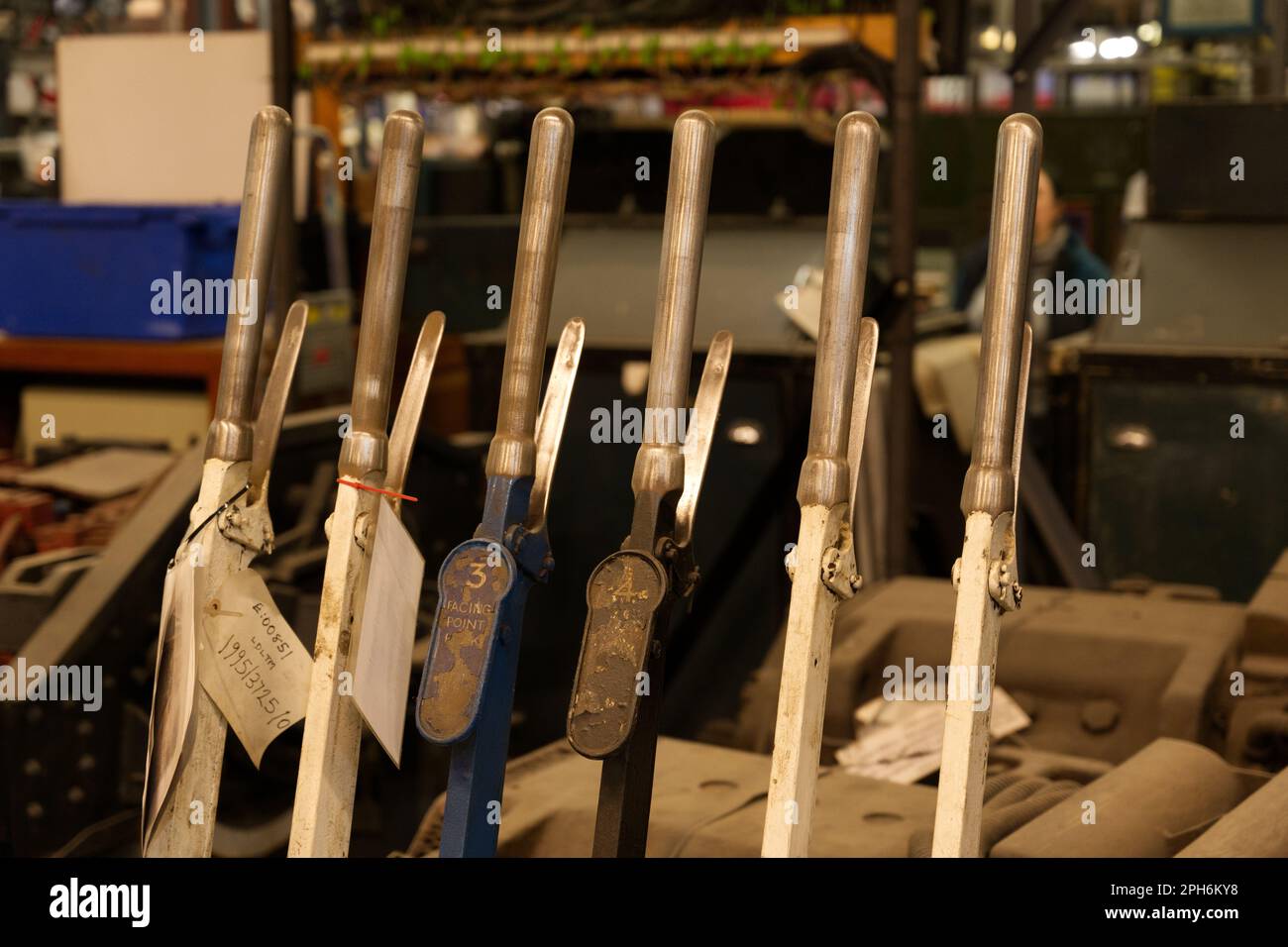 Signalling levers hi-res stock photography and images - Alamy