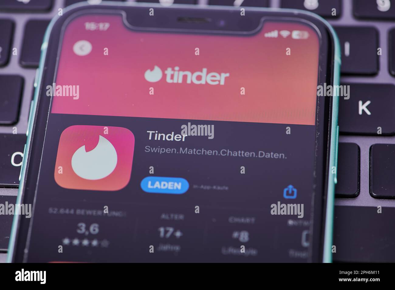 red tinder logo on a smartphone in Germany Stock Photo - Alamy