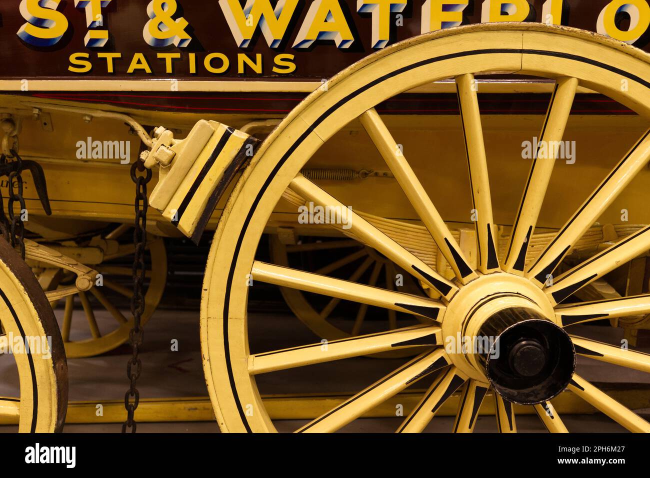 Wood brake wheel hi-res stock photography and images - Alamy