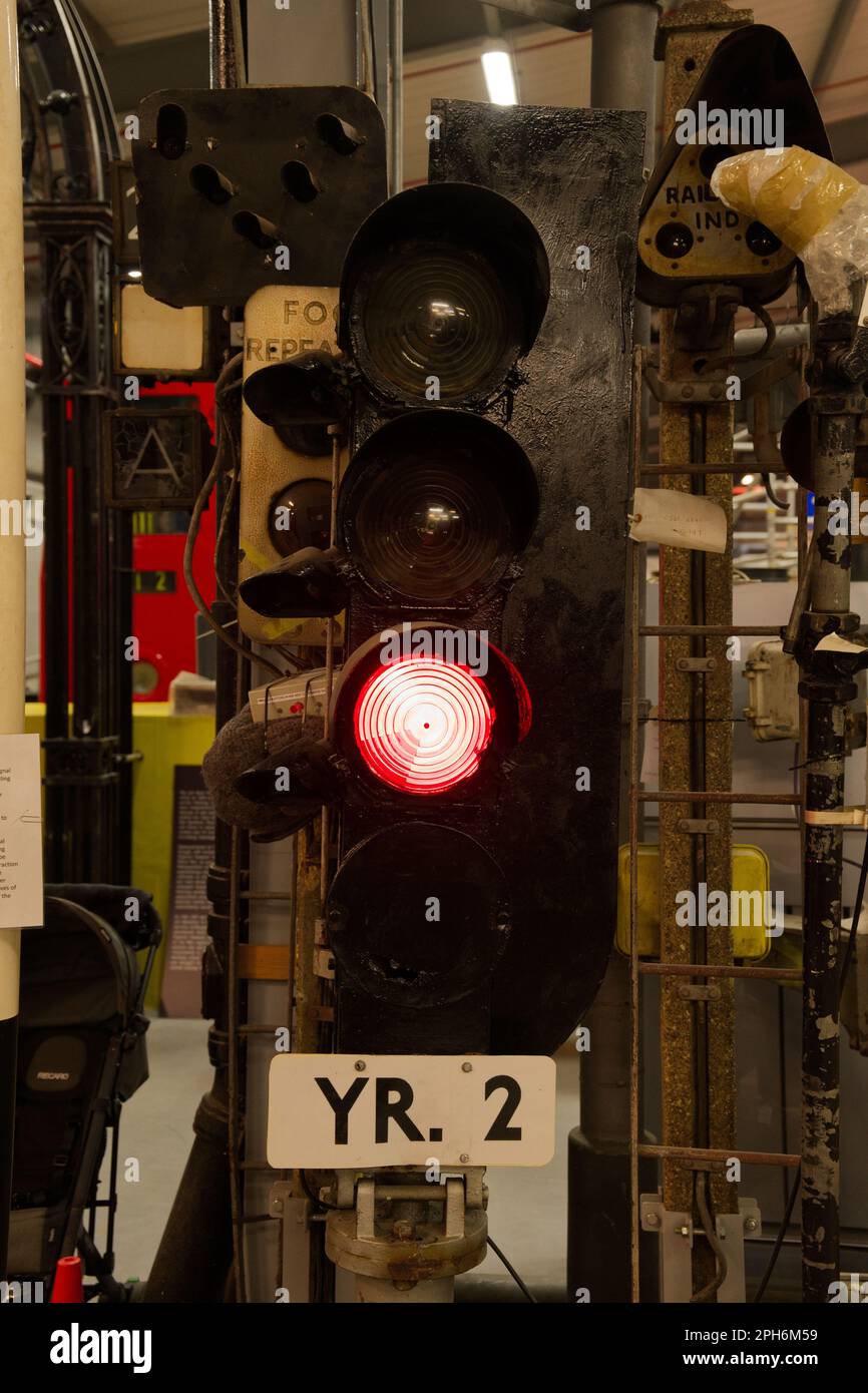 vintage London Underground stop signal Stock Photo - Alamy