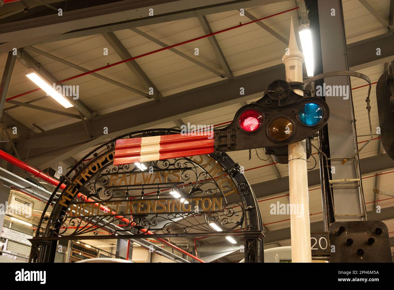 vintage London Underground stop signal Stock Photo - Alamy