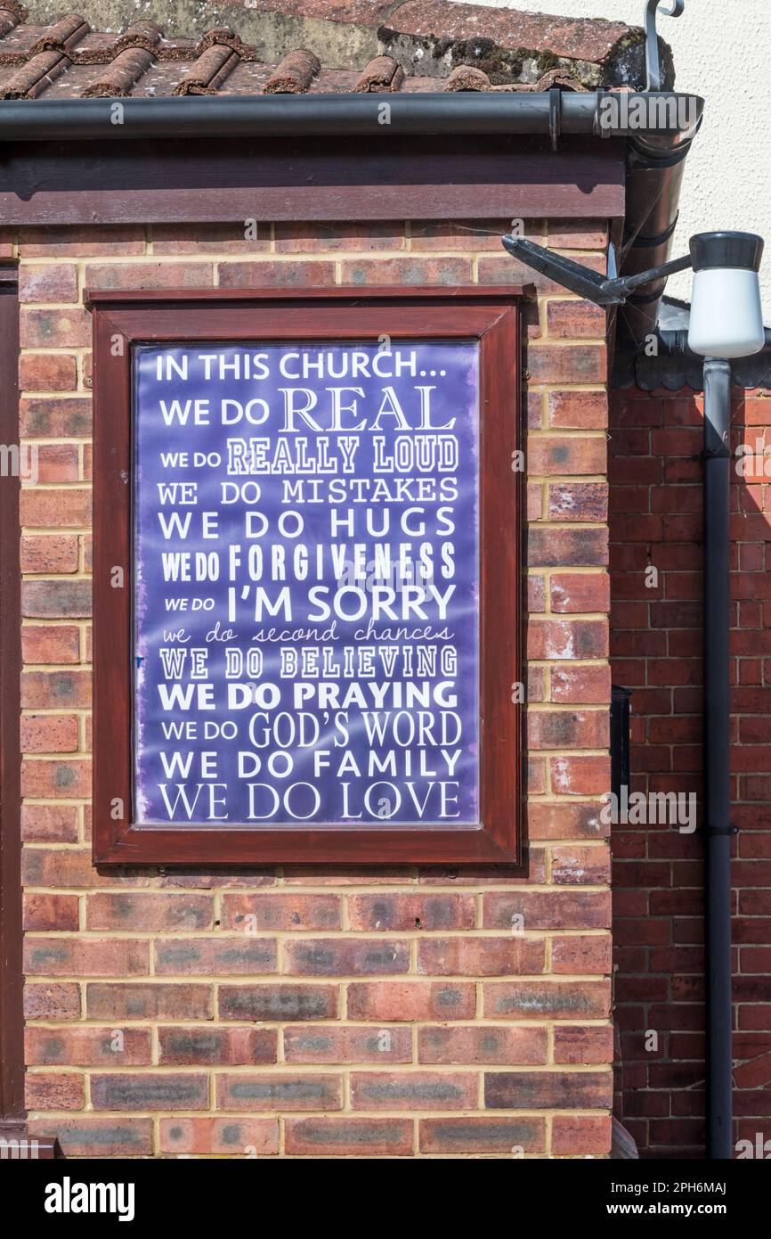 Church premises sign hi-res stock photography and images - Alamy