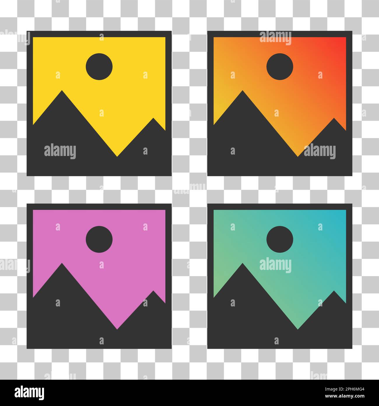 Set of No image vector symbol, missing available icon. No gallery for ...