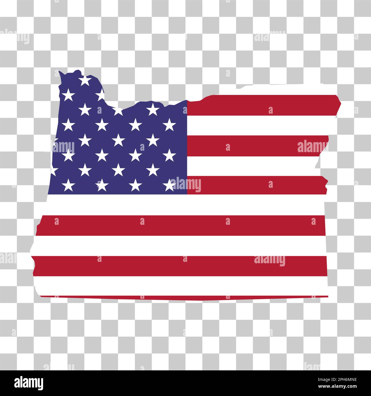 Oregon map shape, united states of america. Flat concept icon symbol ...