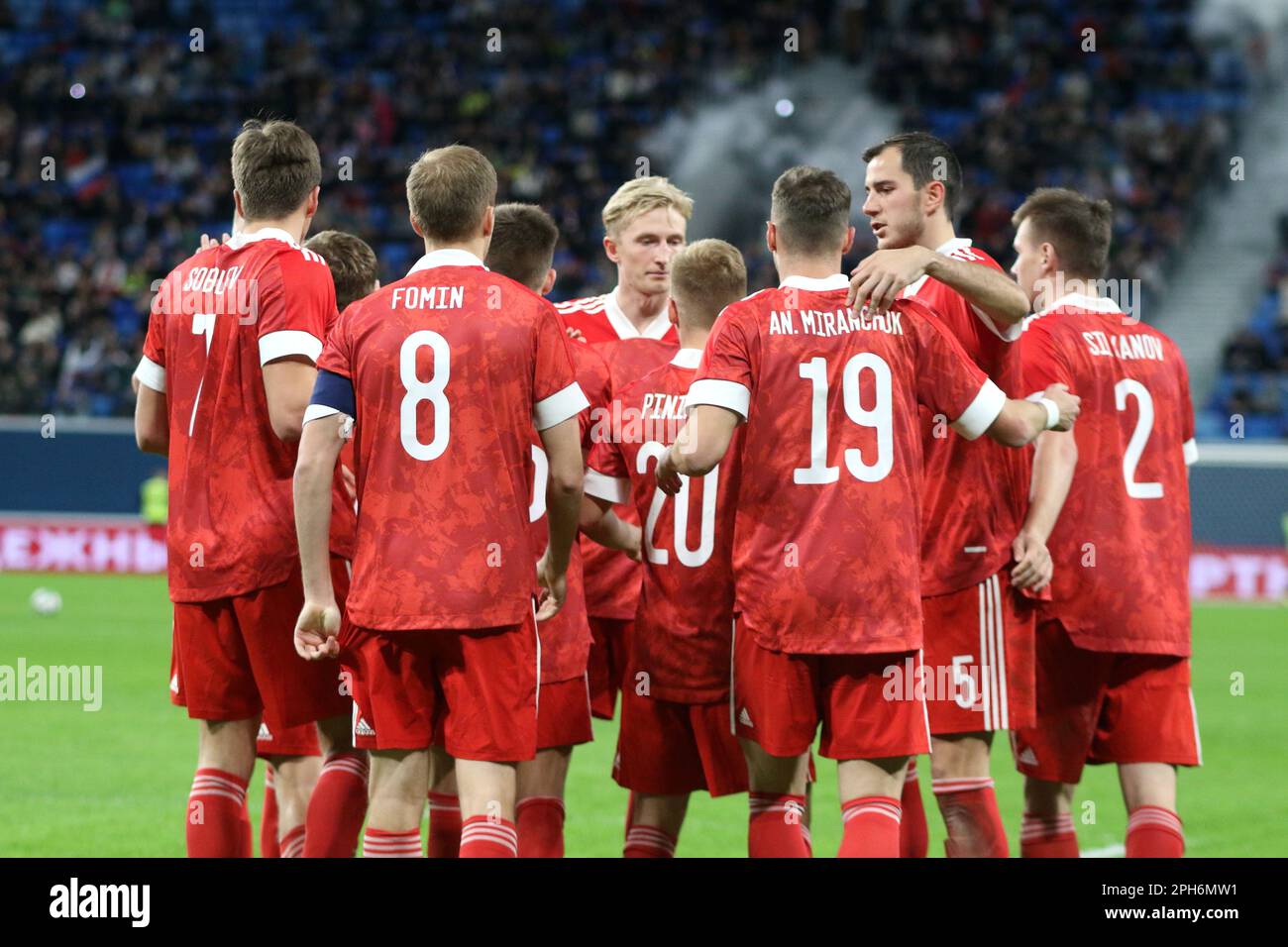 Russian Federation. Saint Petersburg. Gazprom Arena. Football. A ...