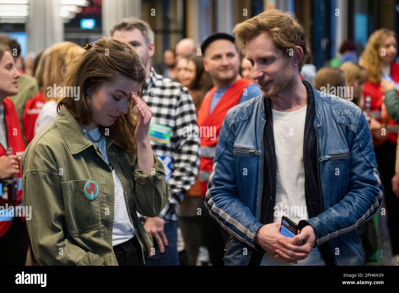 Berlin, Germany. 26th Mar, 2023. Luisa Neubauer (l), Fridays for Future ...