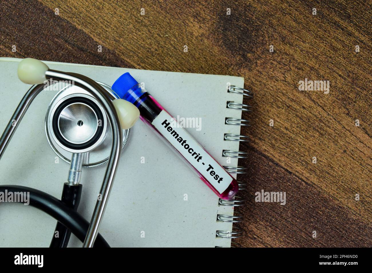 Concept of Hematocrit - Test with blood sample. Healthcare or medical ...