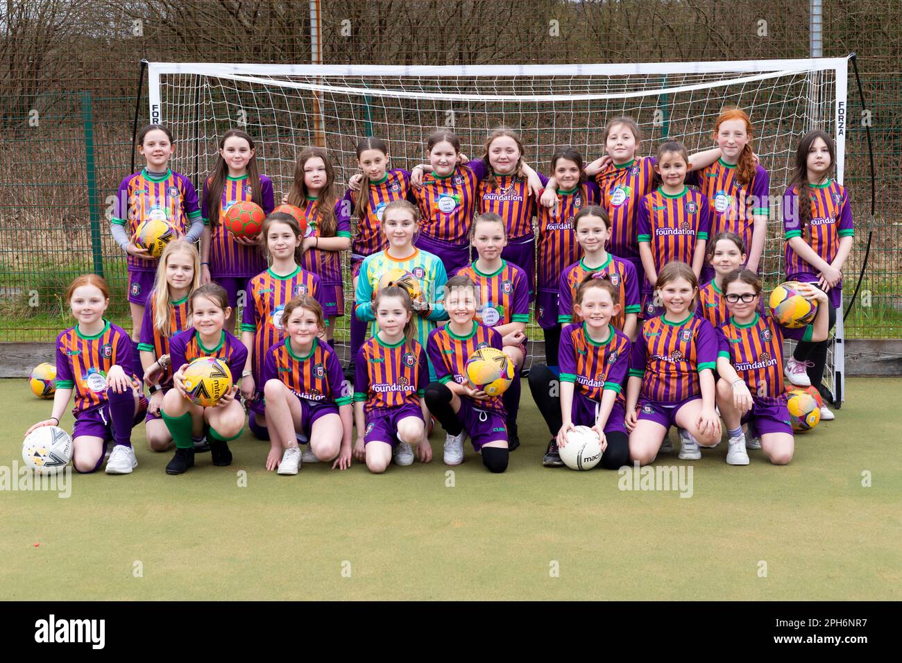 Caerau, Maesteg, Wales. March 22 2023. The Valley Foxes Football Club ...