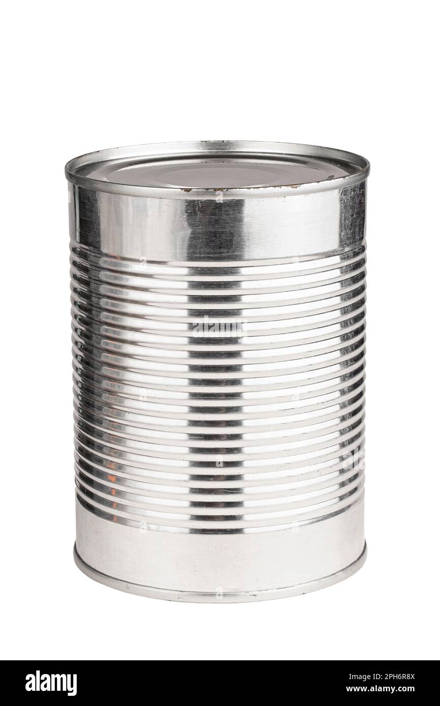 Tin can Isolated on white background. Canned food. File contains ...