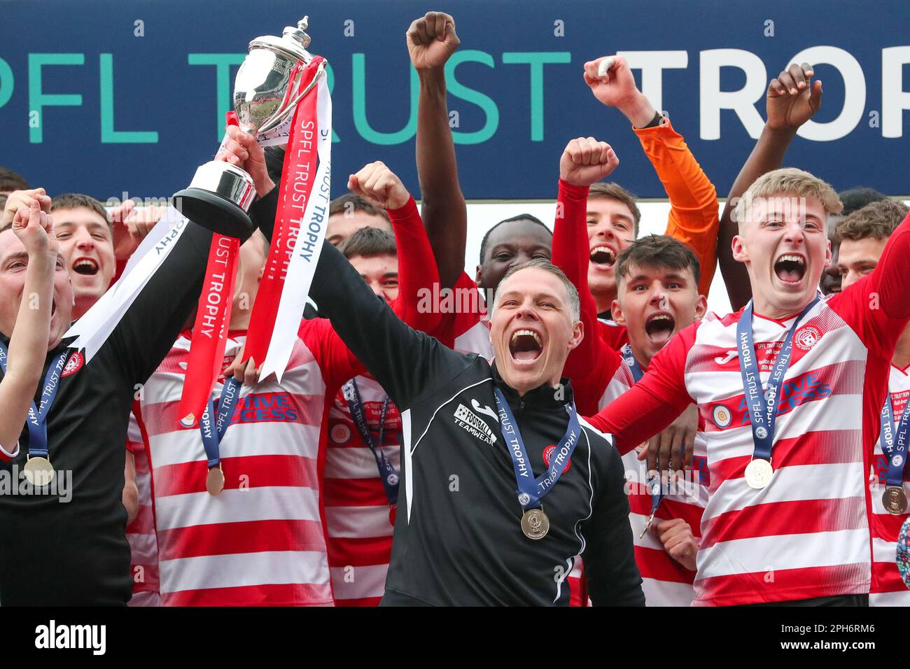 Falkirk, UK. 26th Mar, 2023. The final of the SPFL Trust Trophy with ...