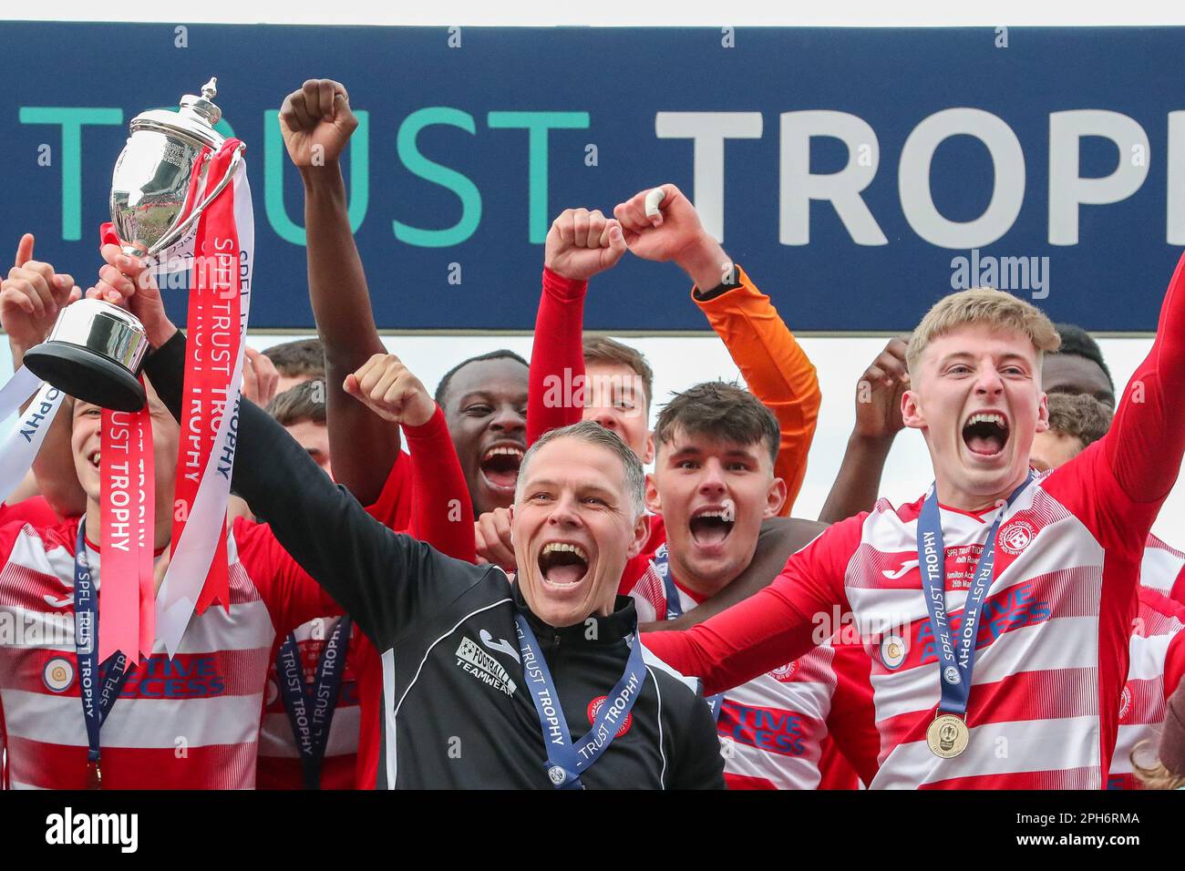 Falkirk, UK. 26th Mar, 2023. The final of the SPFL Trust Trophy with ...