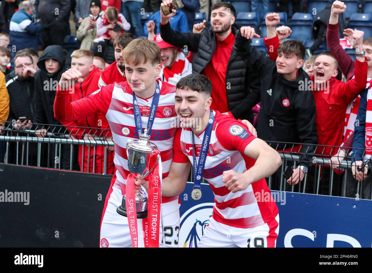 Falkirk, UK. 26th Mar, 2023. The final of the SPFL Trust Trophy with ...