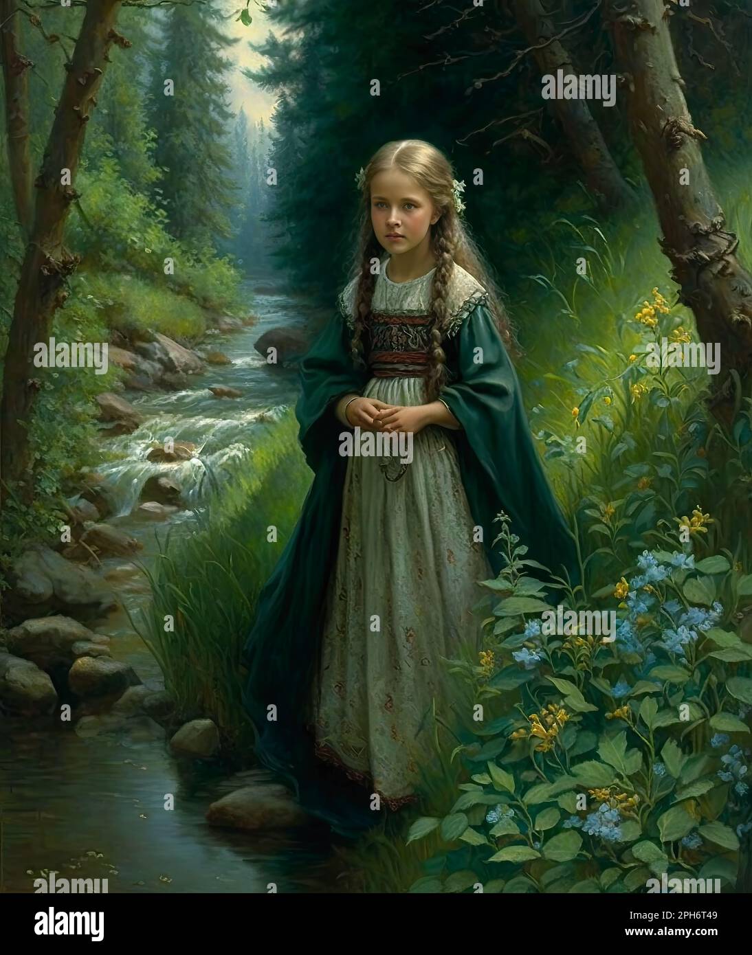 The Forest Fairy of Spring Stock Photo - Alamy