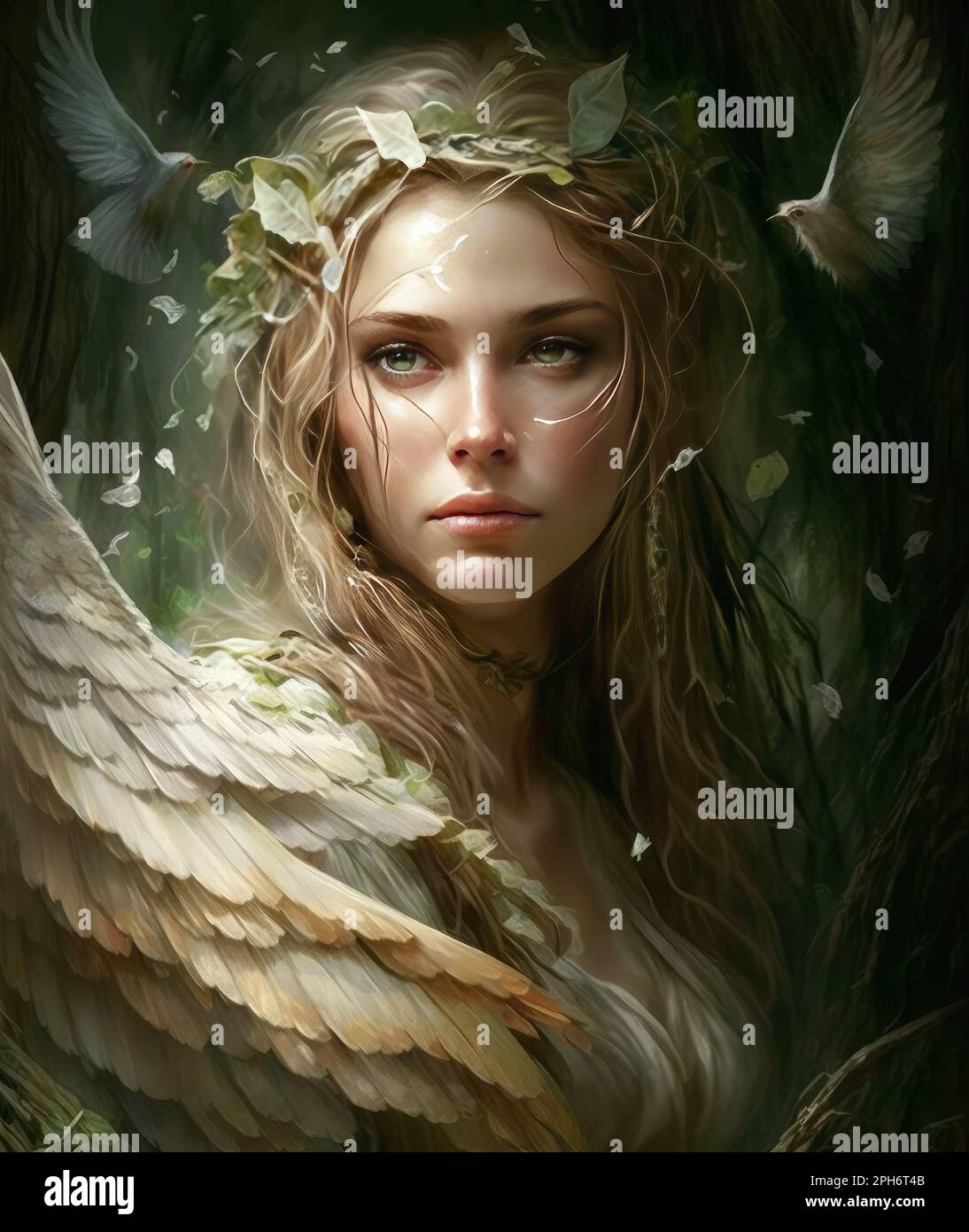 The Forest Fairy of Spring Stock Photo - Alamy