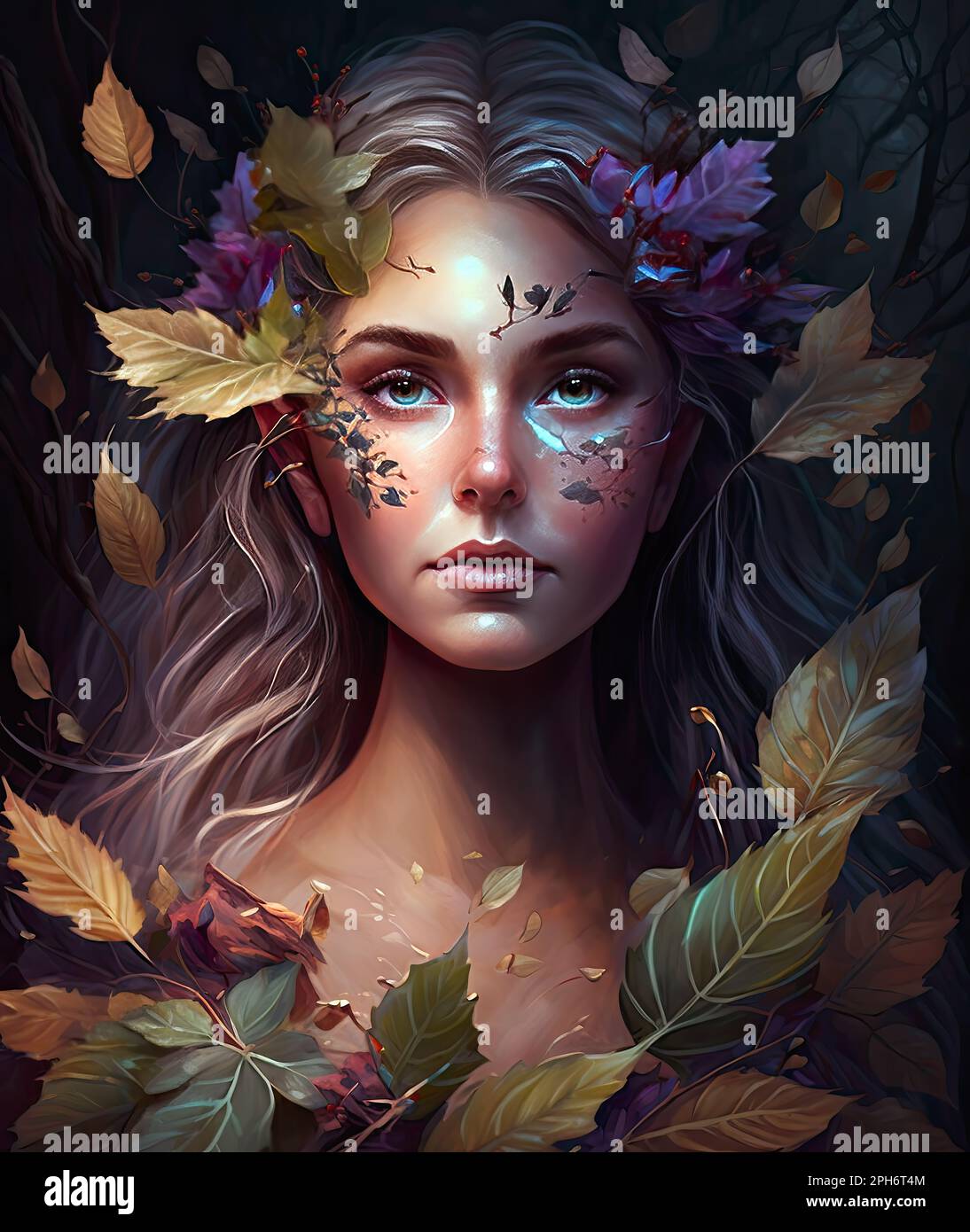 The Forest Fairy of Spring Stock Photo - Alamy