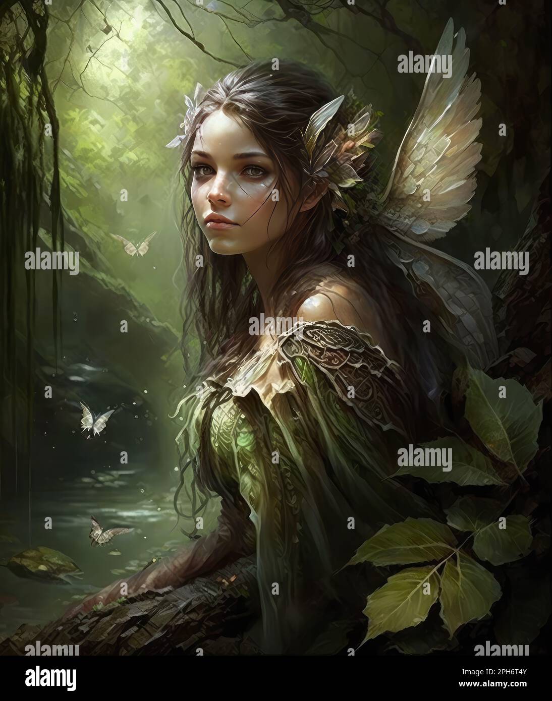 The Forest Fairy of Spring Stock Photo - Alamy