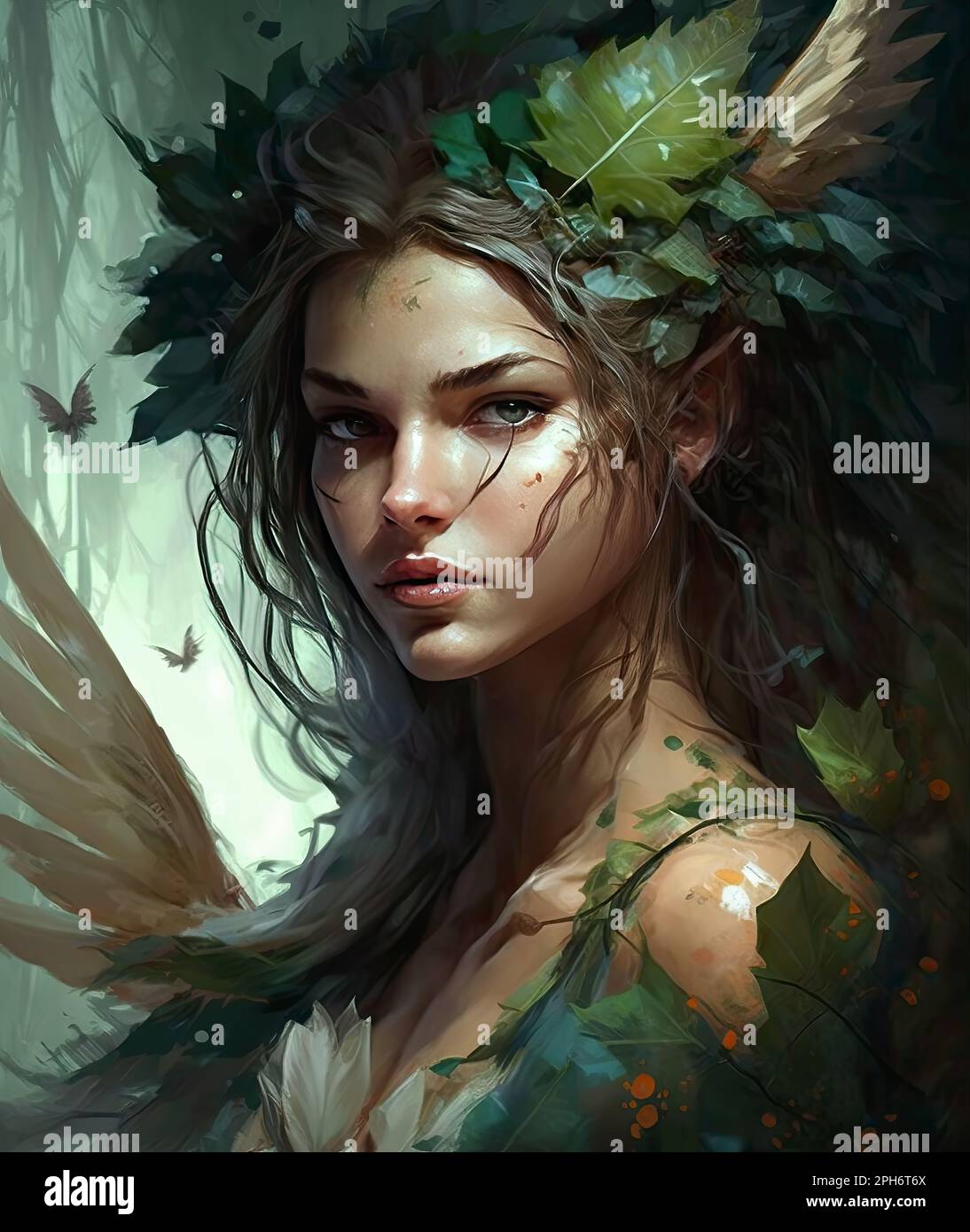 The Forest Fairy of Spring Stock Photo - Alamy