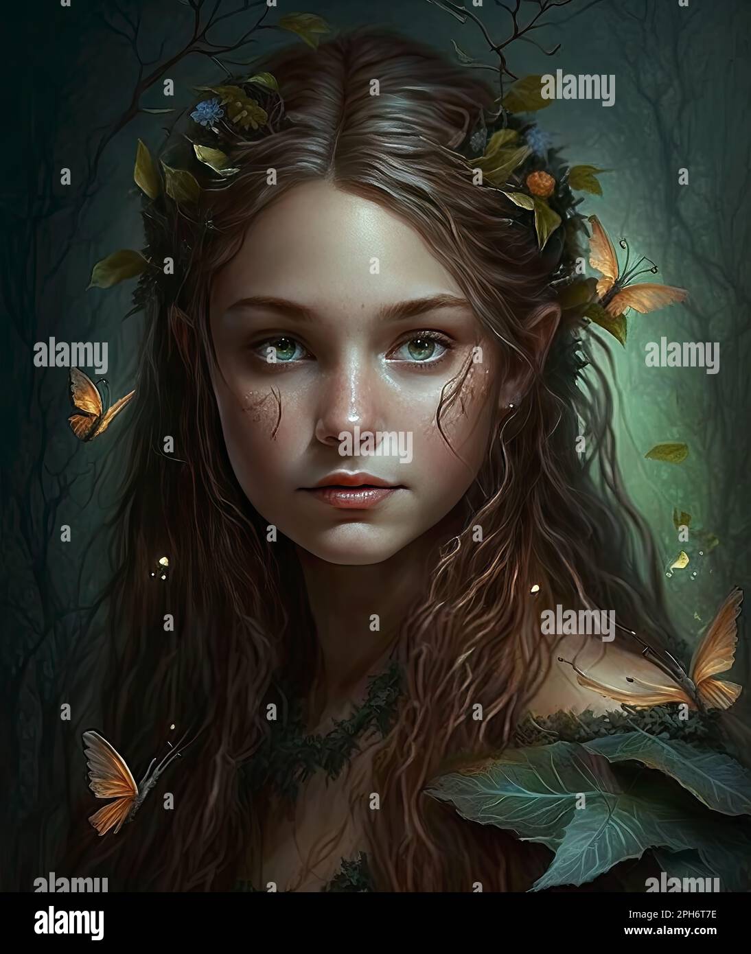 The Forest Fairy of Spring Stock Photo - Alamy