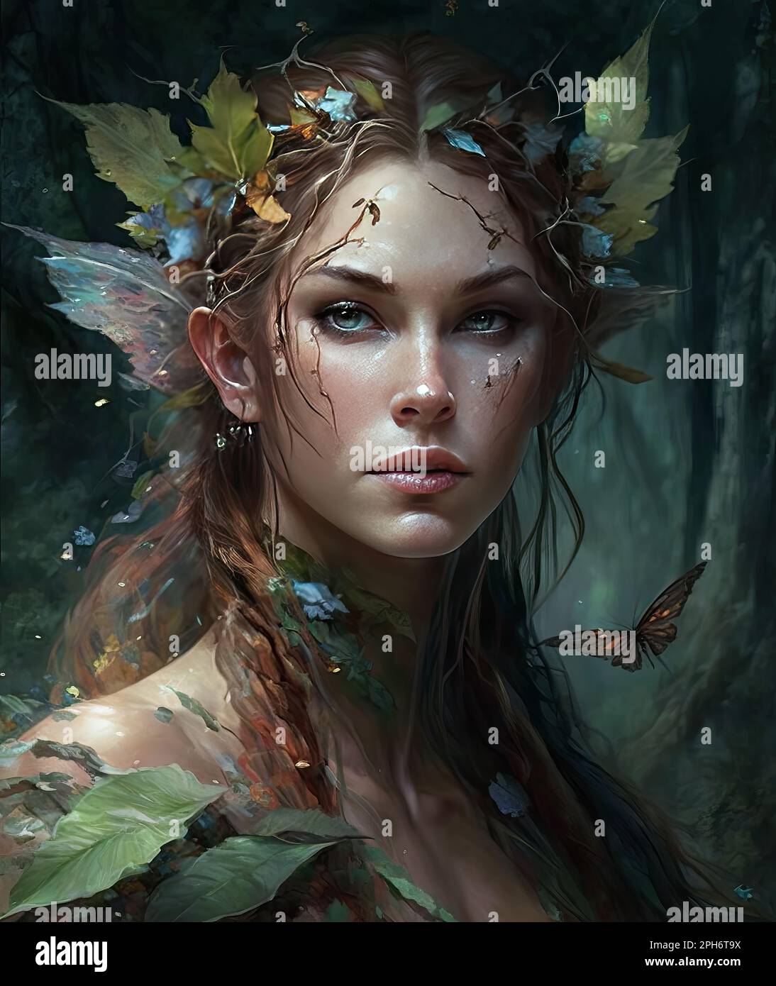 The Forest Fairy of Spring Stock Photo - Alamy