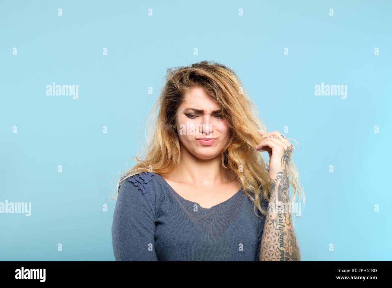 Portrait girl disgusted expression hi-res stock photography and images ...