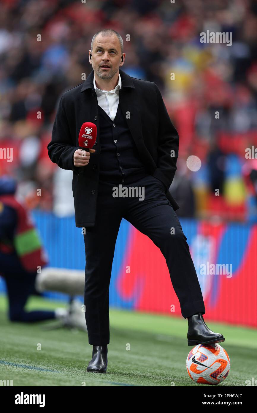 London, UK. 26th Mar, 2023. Joe Cole, working for Channel 4 plays ...