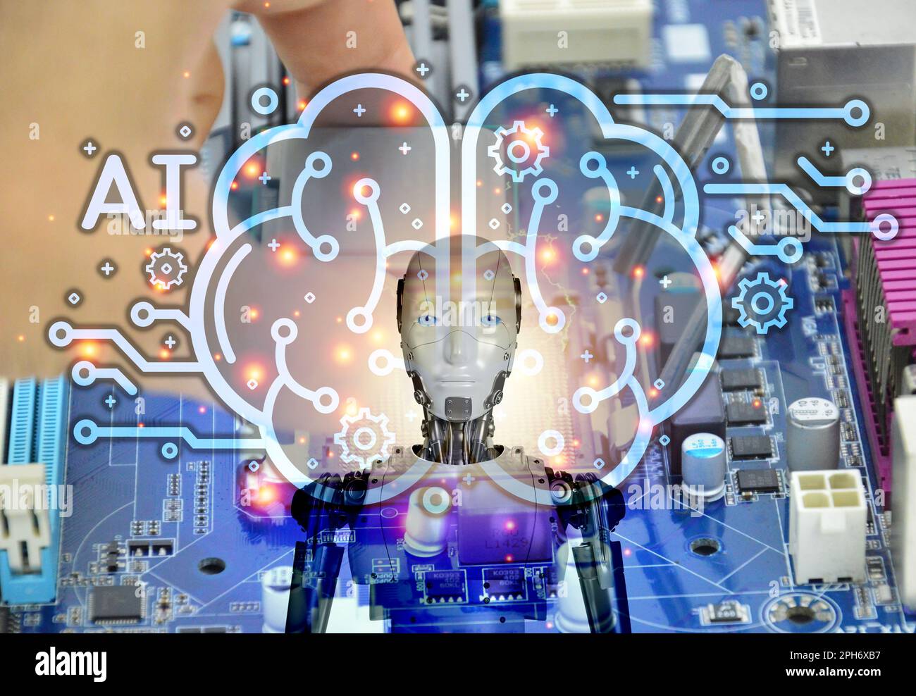 concept technology development artificial intelligence Stock Photo - Alamy